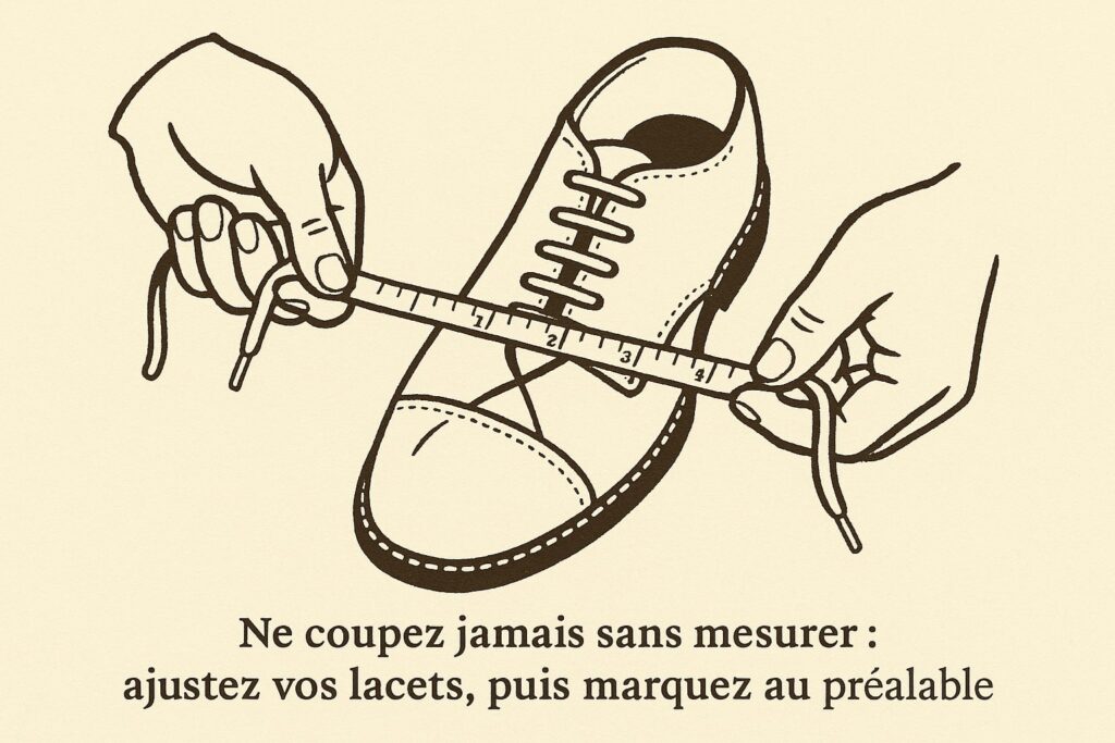 Lacets trop longs ? 4 solutions pour les raccourcir proprement